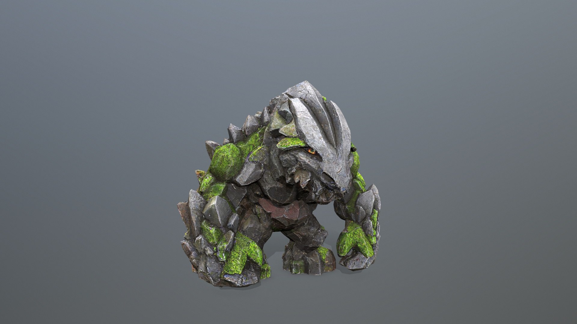 3D Stone Monster - TurboSquid 2386532