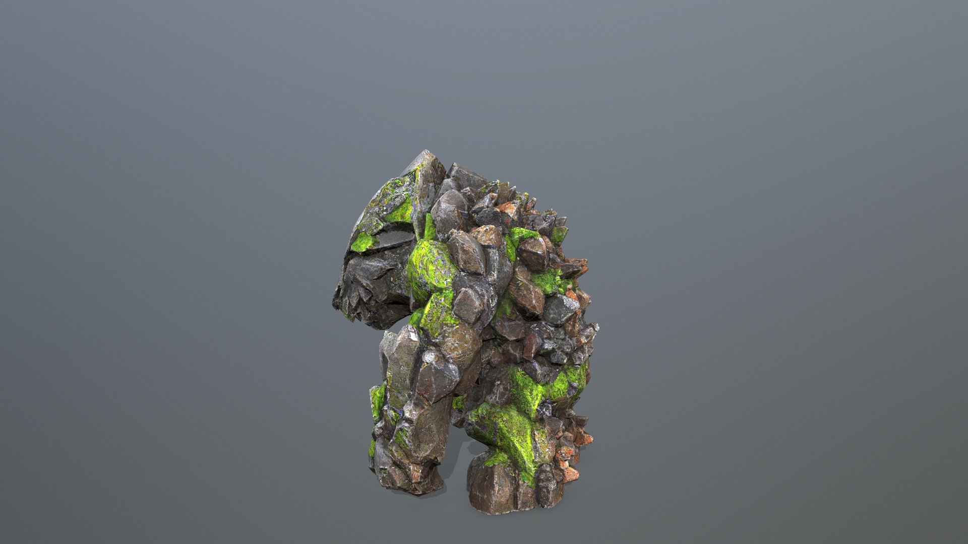 3D Stone Monster - TurboSquid 2386532