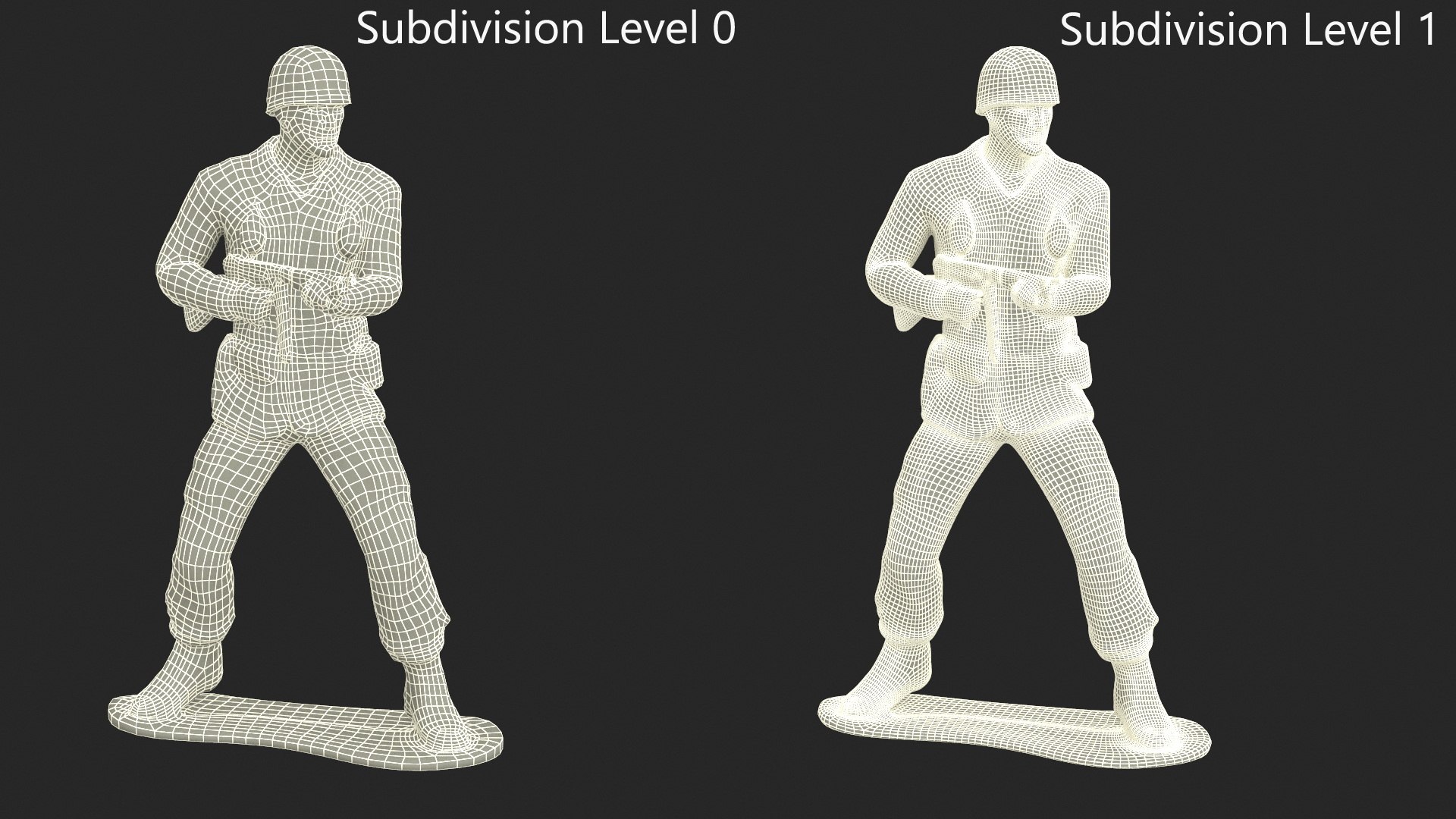 Green Toy Soldier With Gun 3D - TurboSquid 2185969