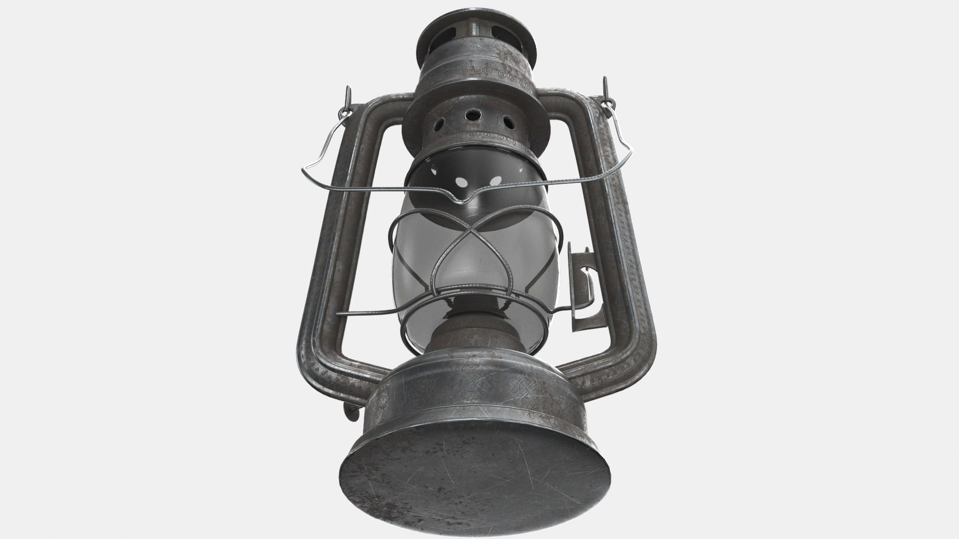 Rustic Kerosene Lantern Scratched Steel - PBR Model - TurboSquid 2158575