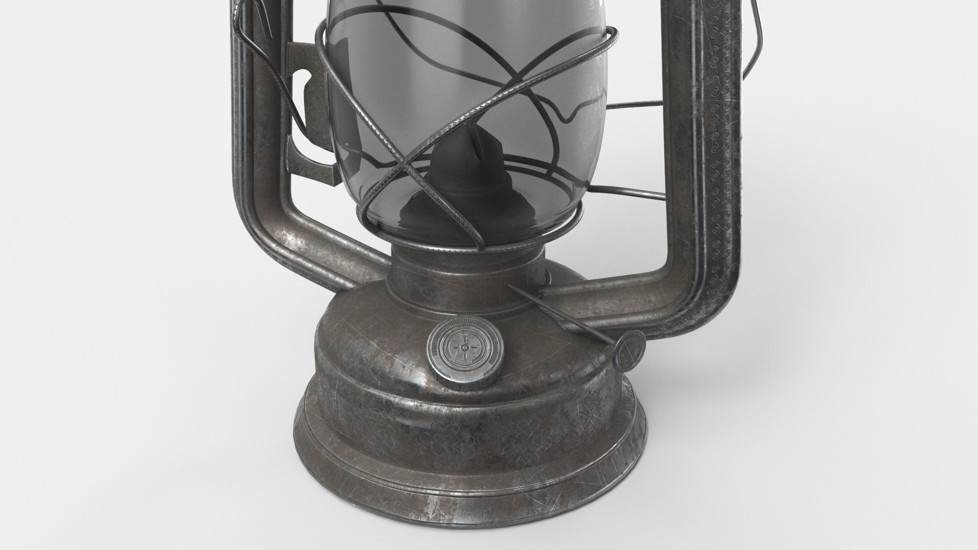 Rustic Kerosene Lantern Scratched Steel - PBR Model - TurboSquid 2158575