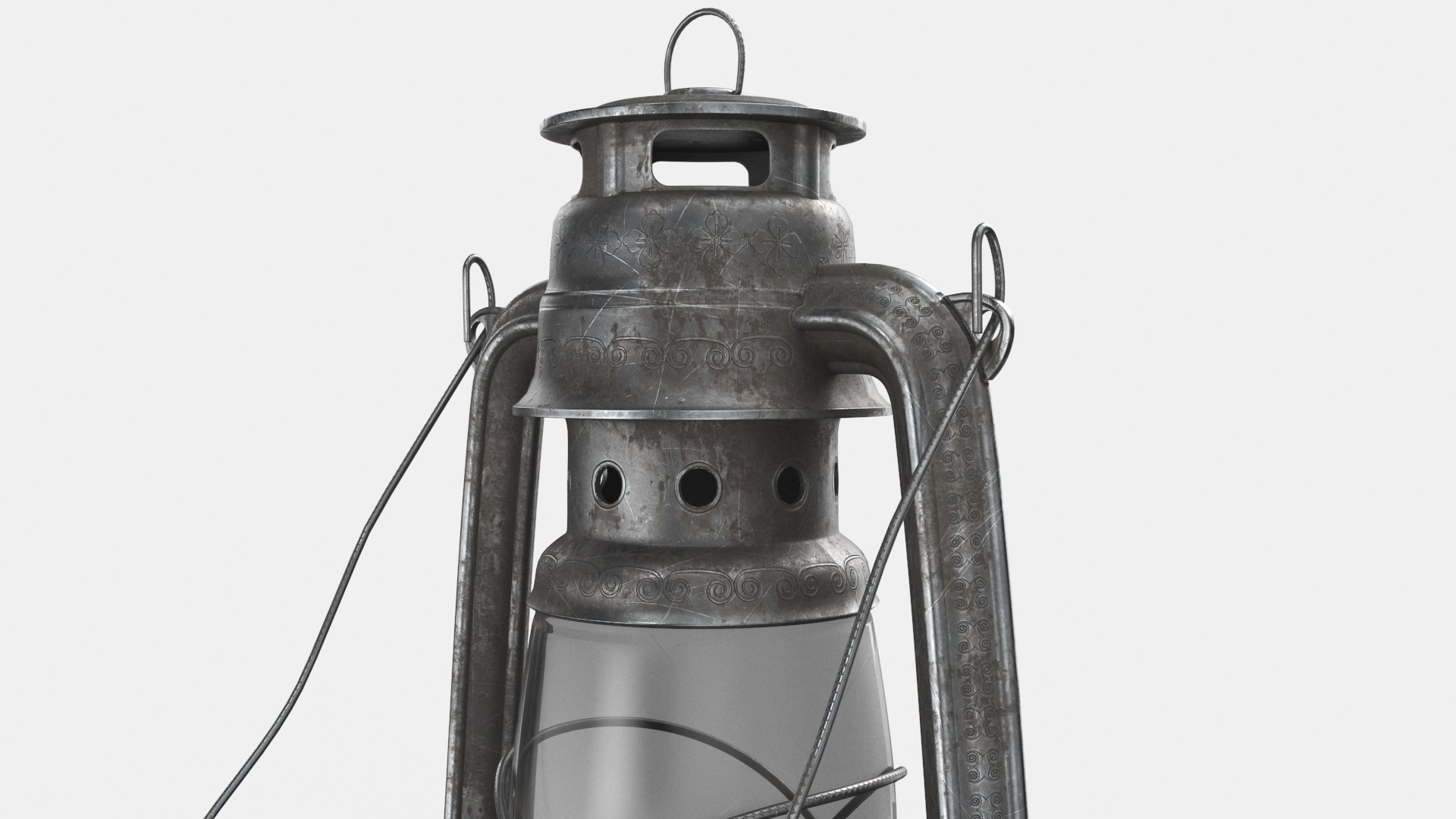 Rustic Kerosene Lantern Scratched Steel - PBR Model - TurboSquid 2158575
