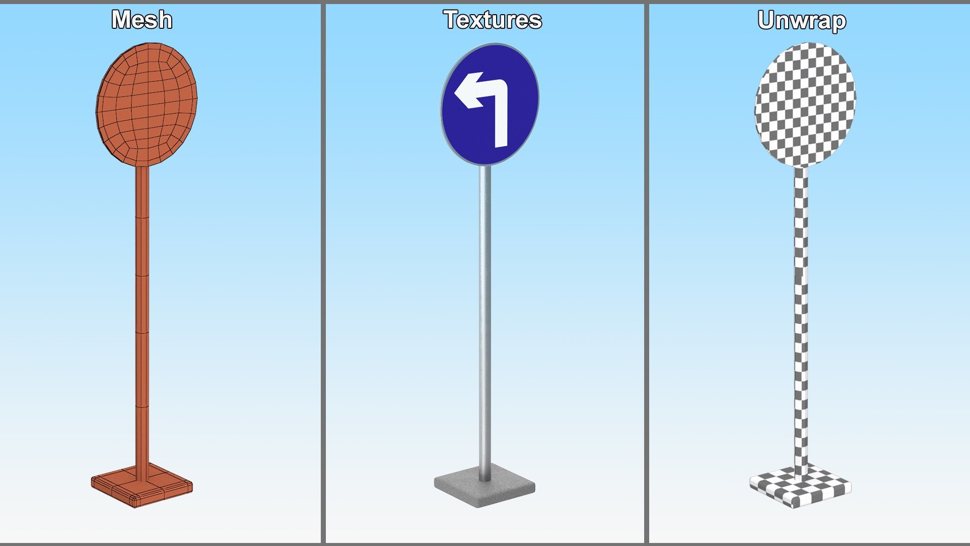 Road Signs Collection 3D Model - TurboSquid 2248808