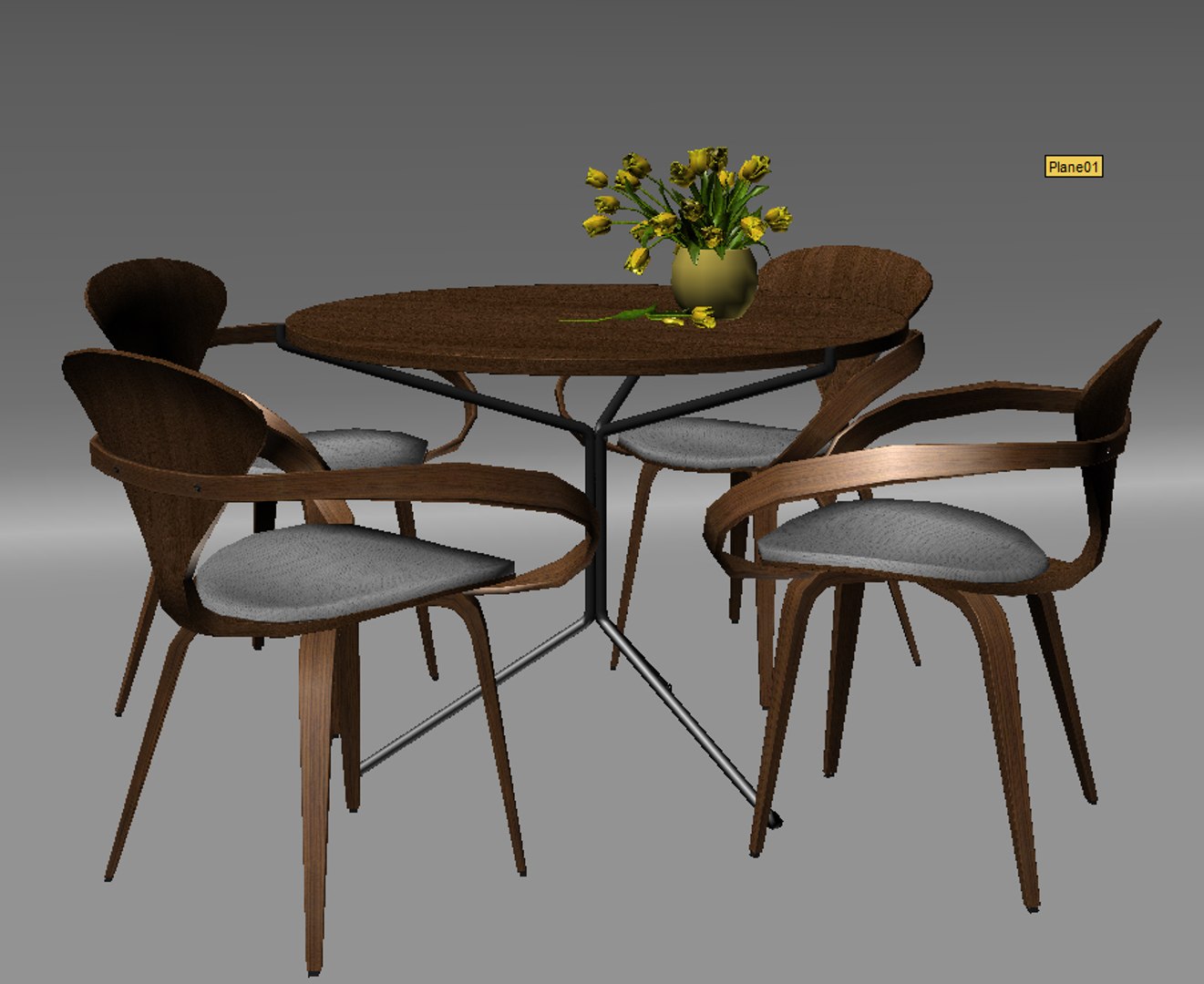 Maya Set Tulip Flower Table Chair