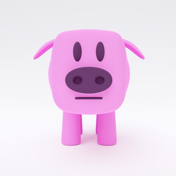 modelo 3d Cartoon pig - TurboSquid 1996755