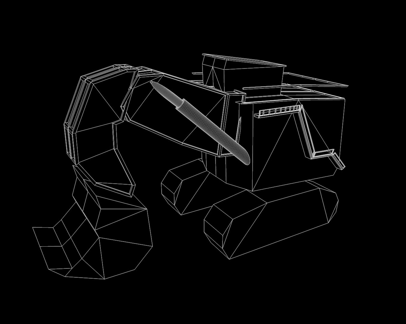 Terex Rh400 Hydraulic Mining Excavator C4d