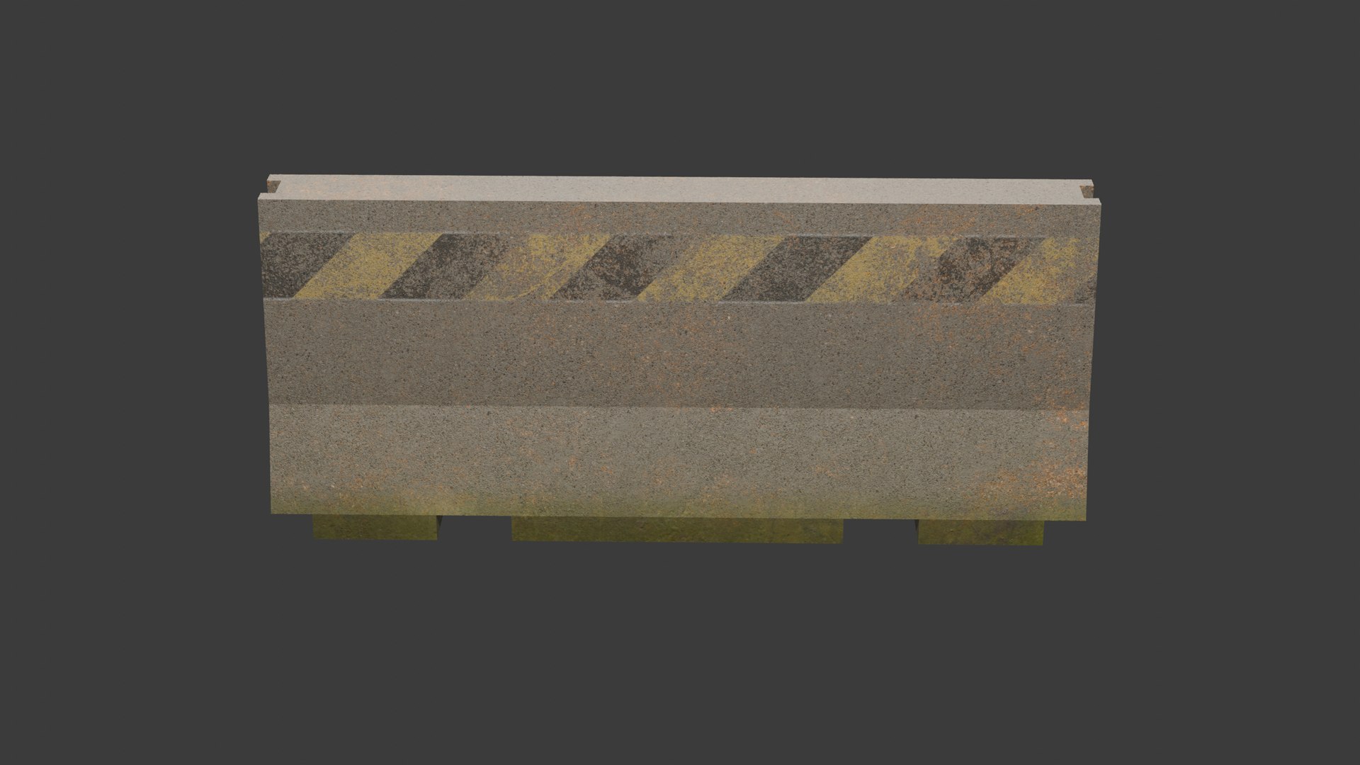 Concrete Barrier Model - TurboSquid 2366046