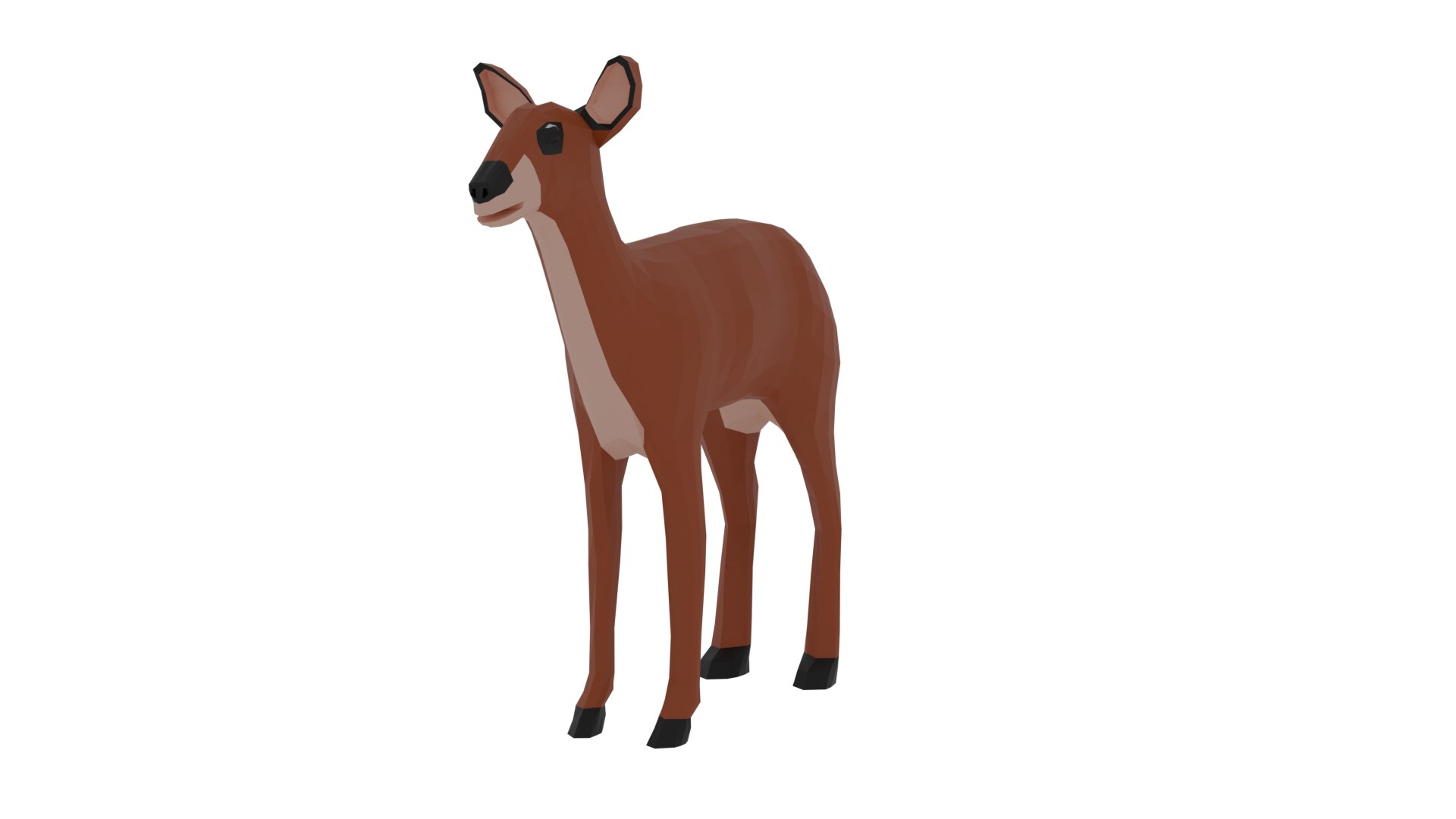 3D Deer Low Poly - TurboSquid 2286964