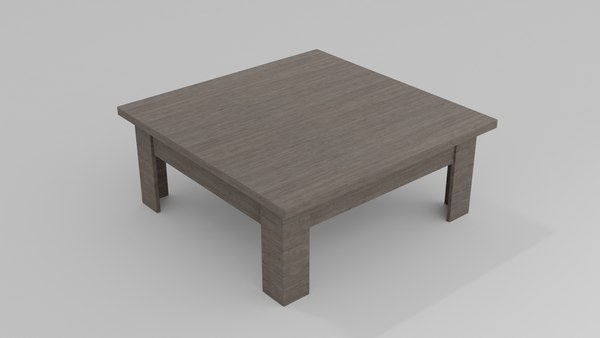 3D wooden coffee table - TurboSquid 1412597