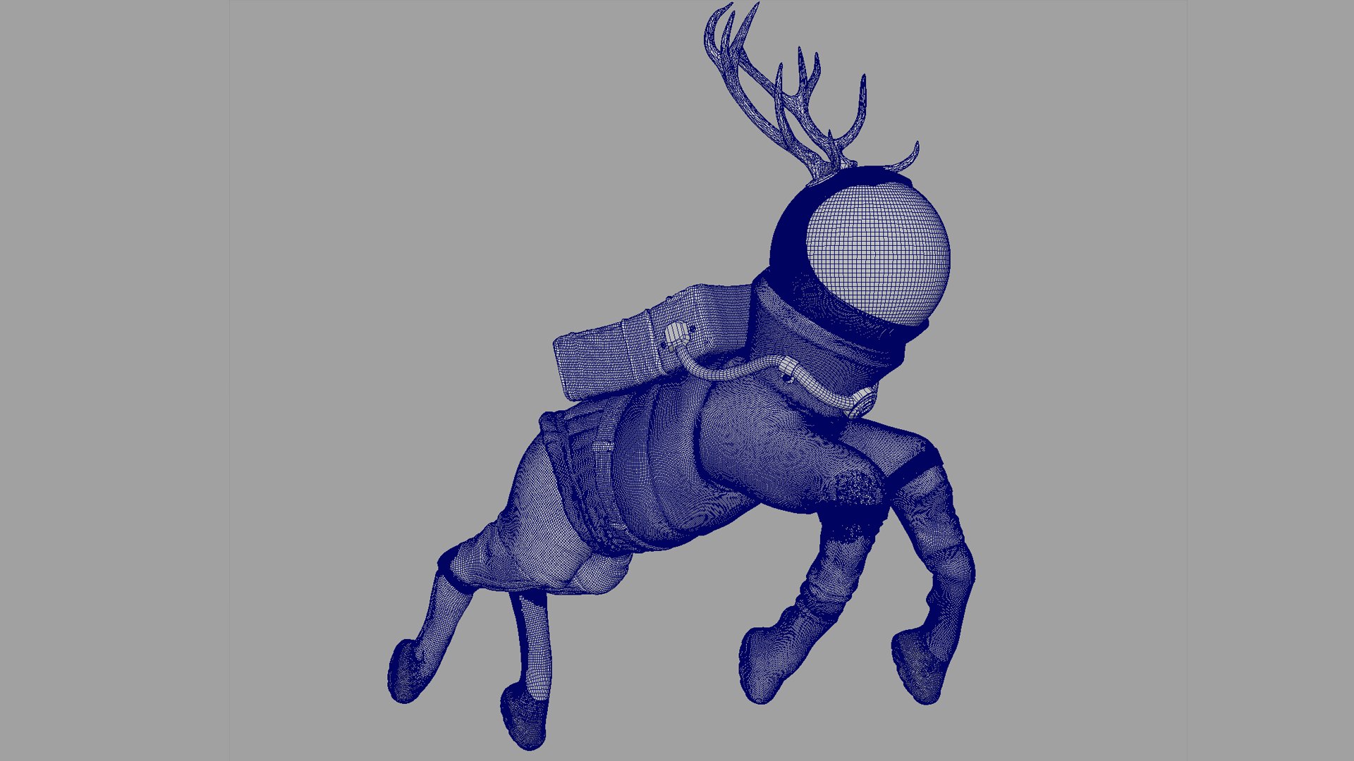 3D Space Deer - TurboSquid 2213259