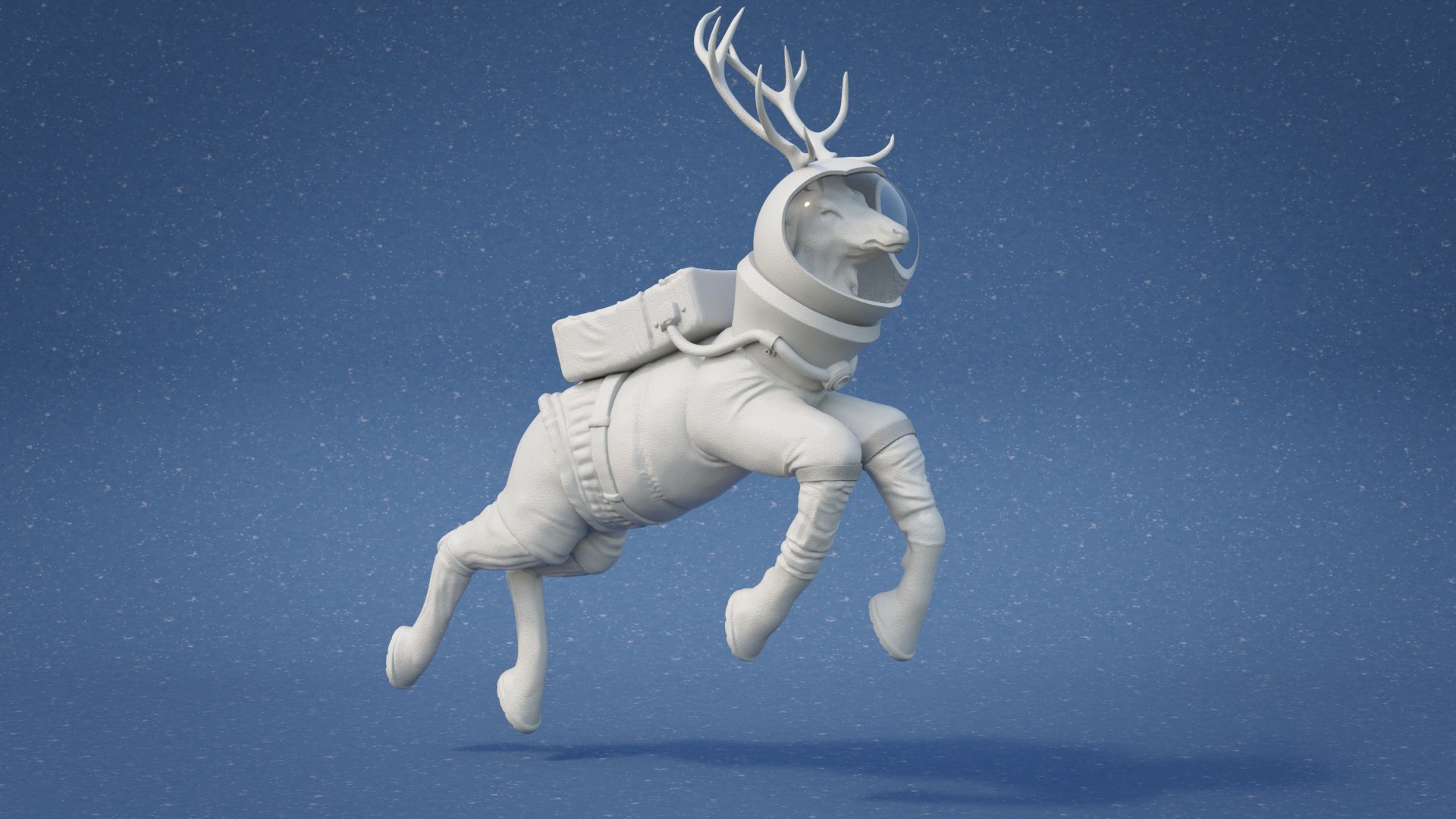 3D Space Deer - TurboSquid 2213259