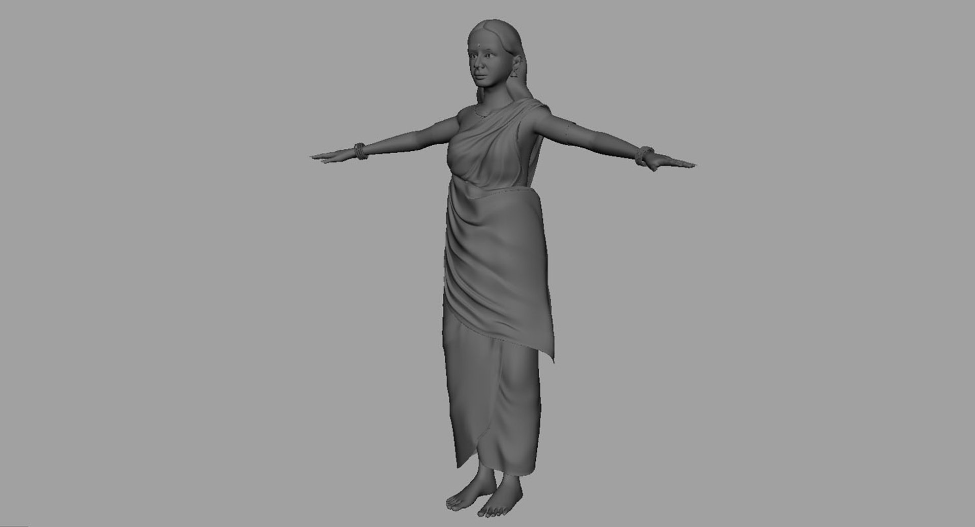 India Woman 3D Model - TurboSquid 1535351