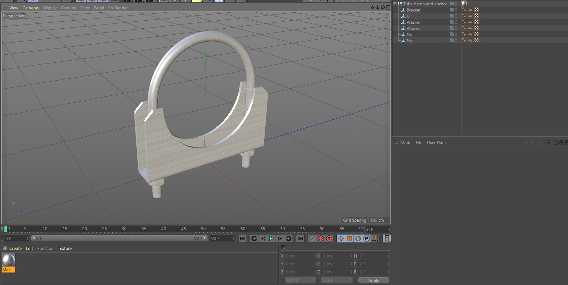 Tube Clamp 3D Model - TurboSquid 1413677