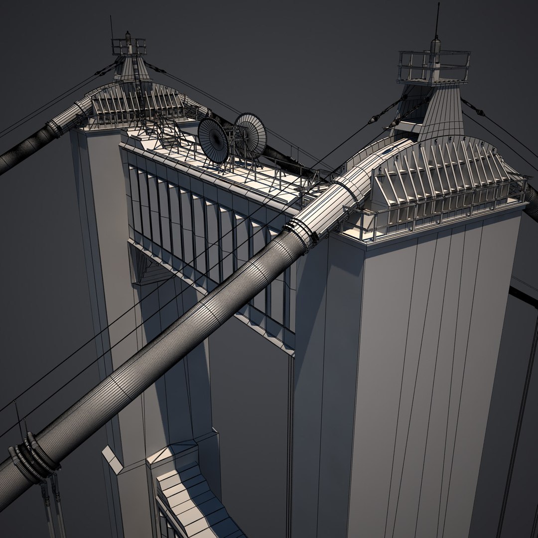 Golden Gate Bridge Architecture 3d Model