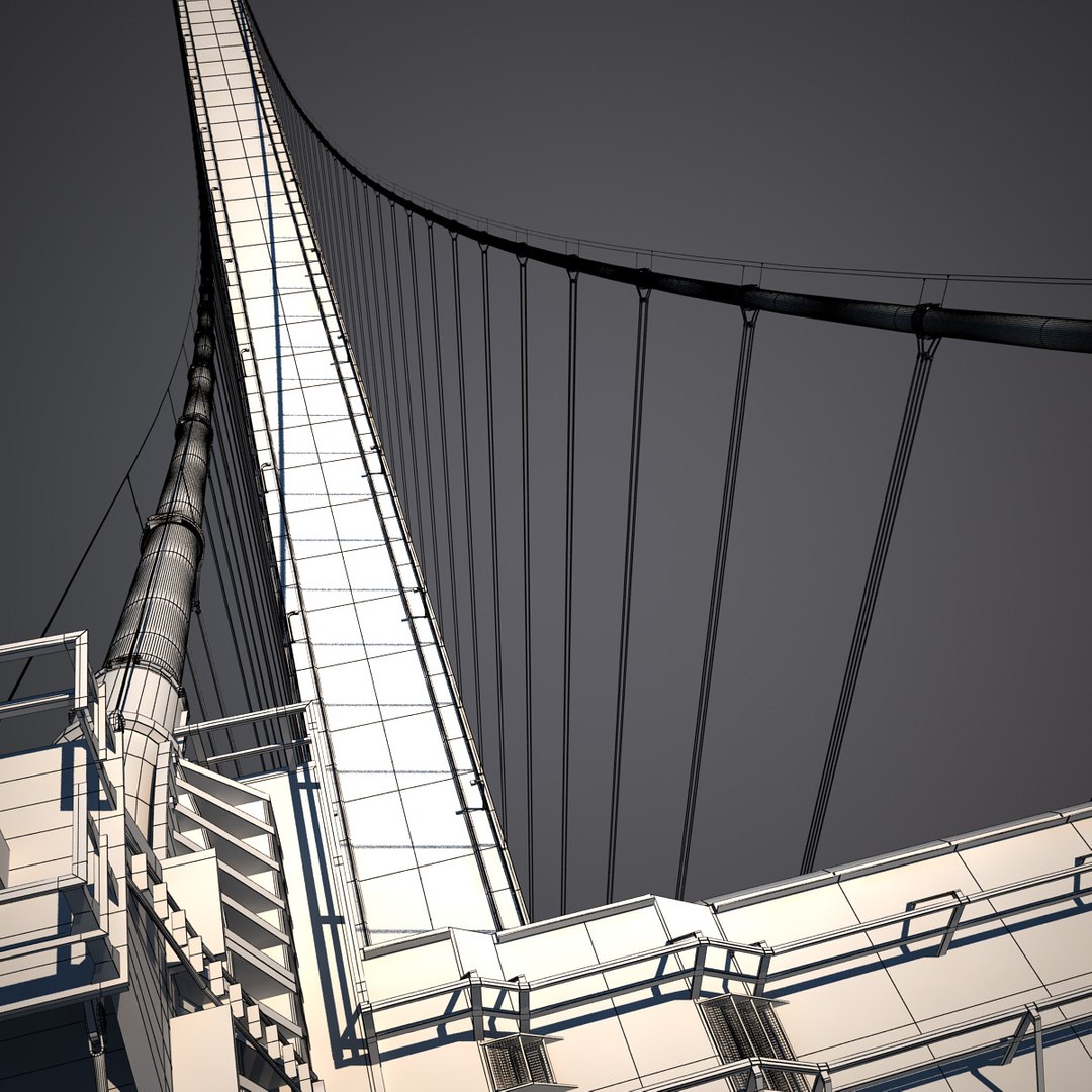 Golden Gate Bridge Architecture 3d Model