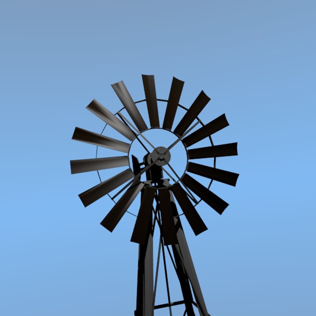 Free Obj Model Windmill