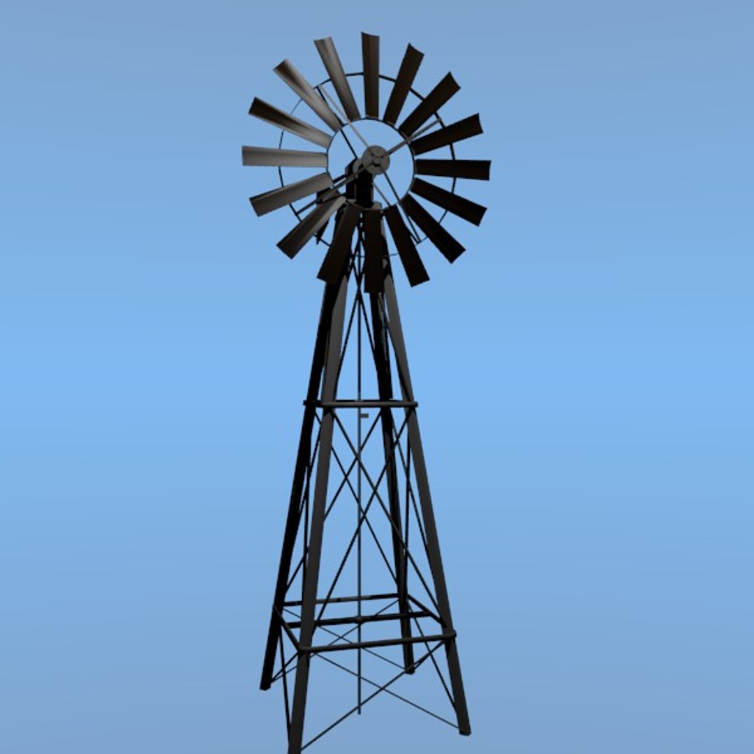 Free Obj Model Windmill
