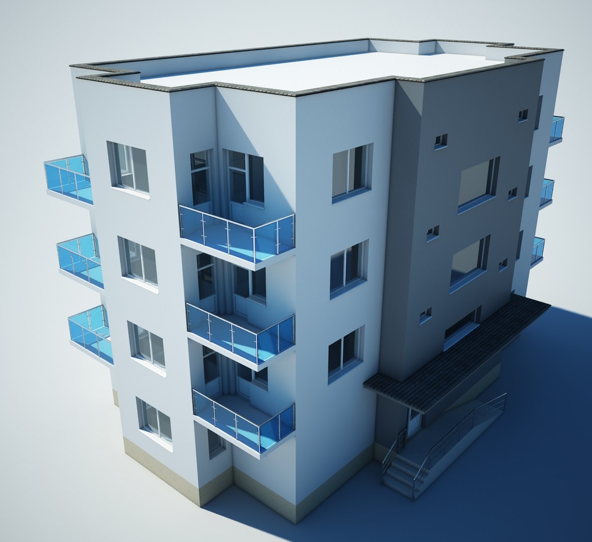 Modern Building 3ds