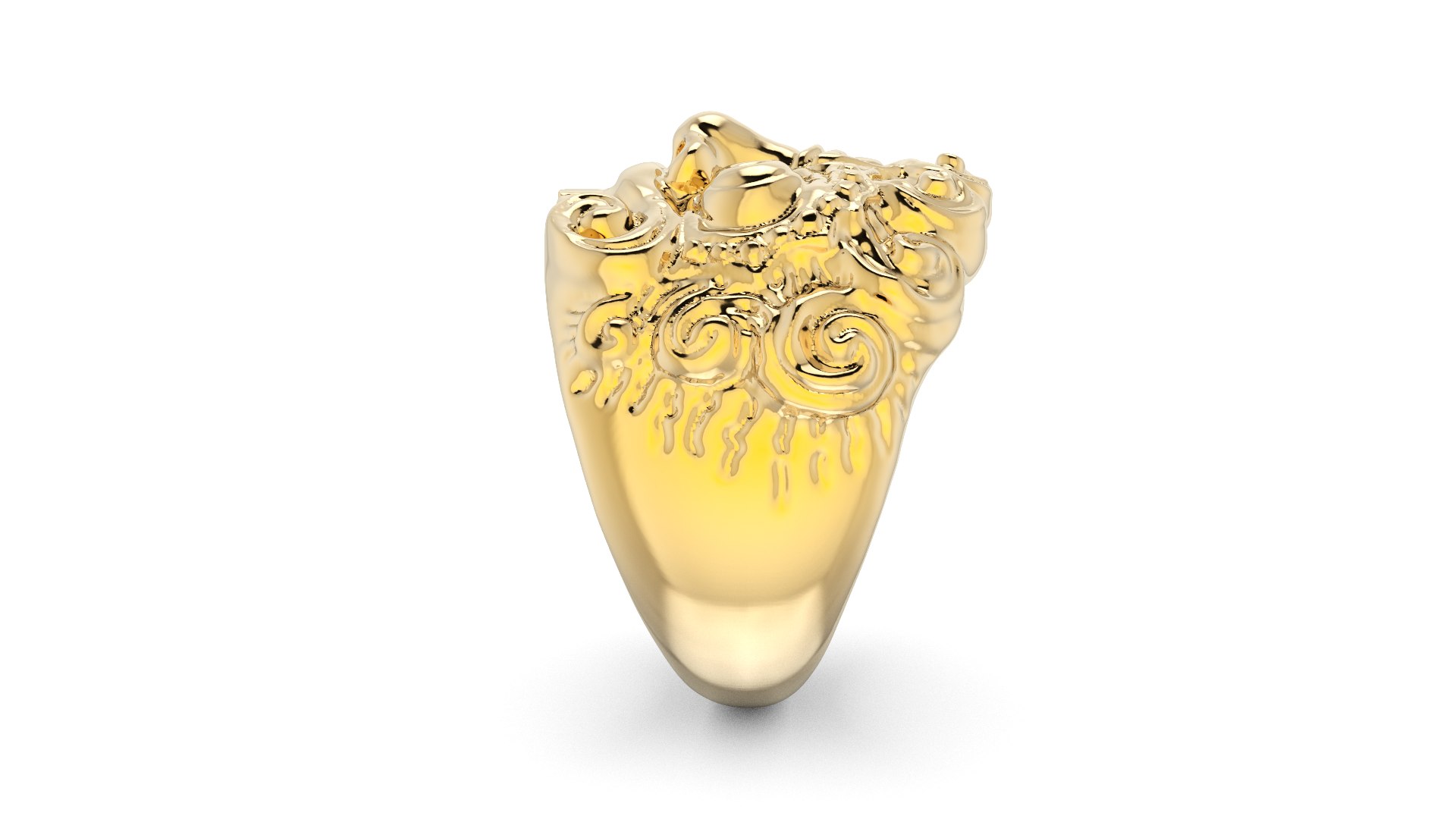 3D Ring Bali Barong In Gold - TurboSquid 2022684