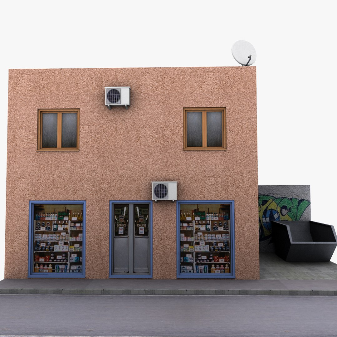 House Shop 3d Model