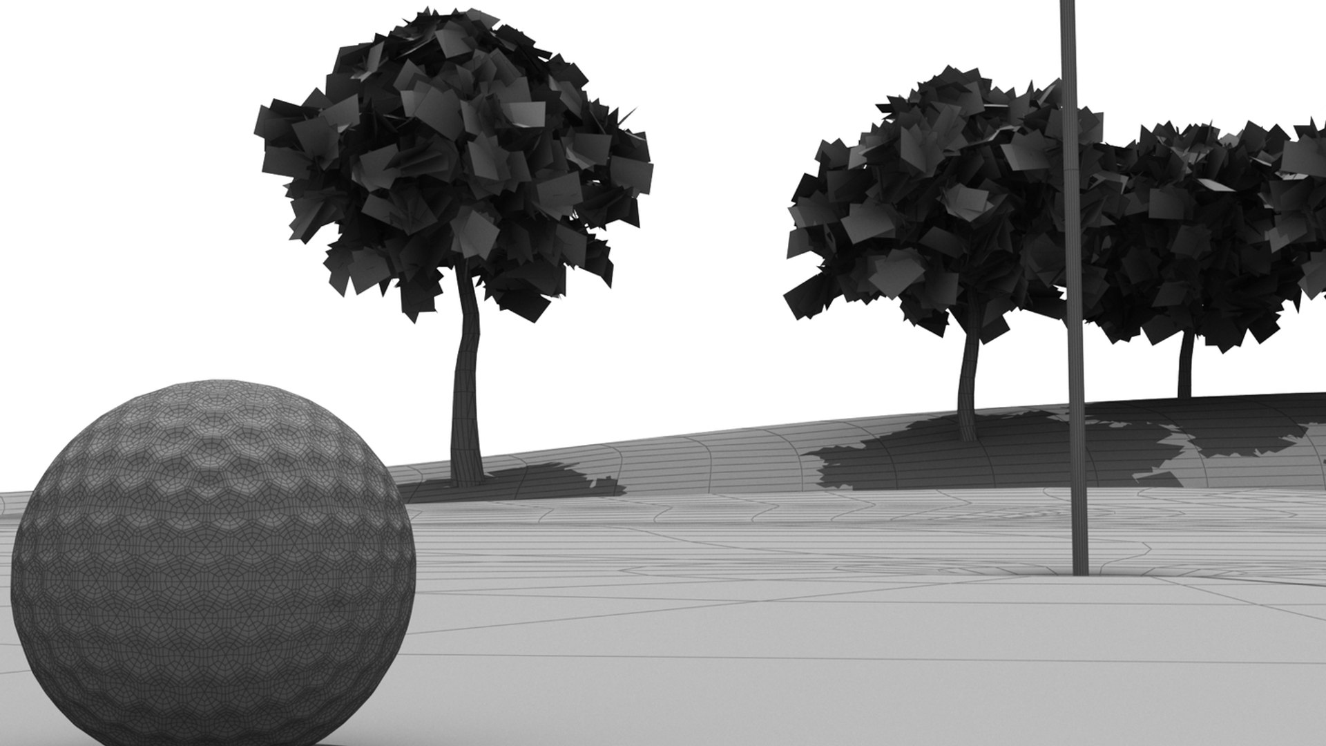 3D golf course model - TurboSquid 1332761