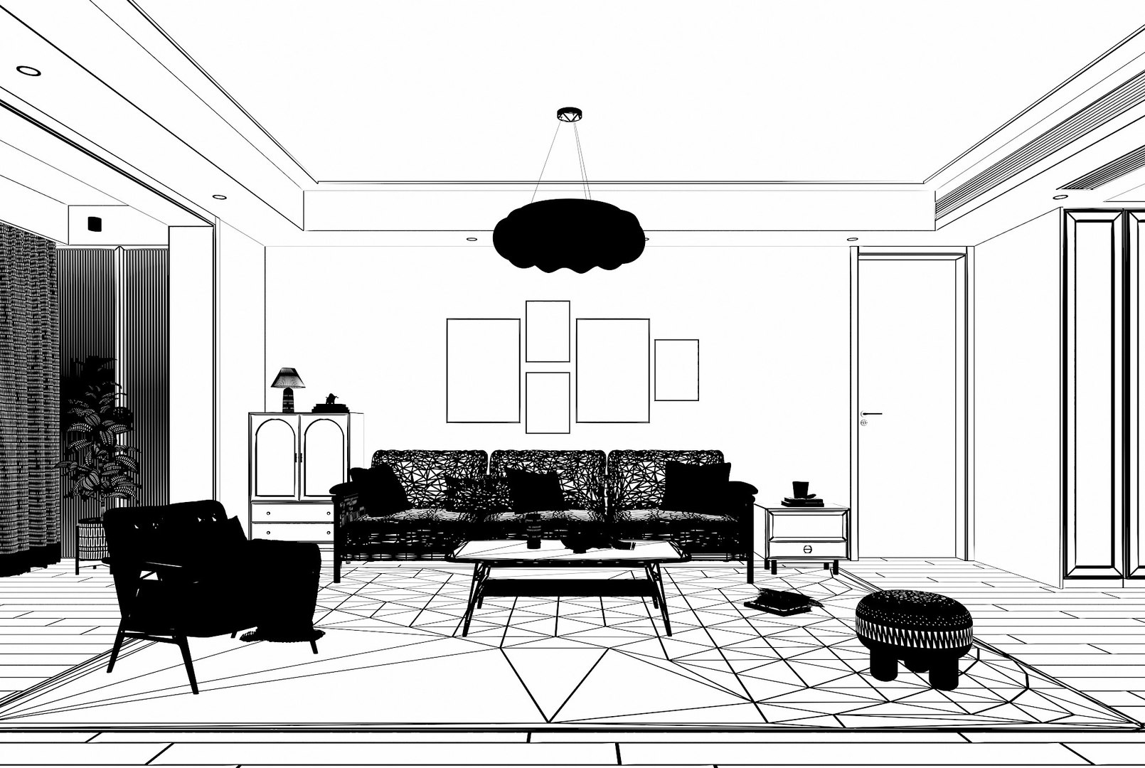 3D Model Modern Living Room - TurboSquid 2238449 3D Model Modern Living Room - TurboSquid 2238449