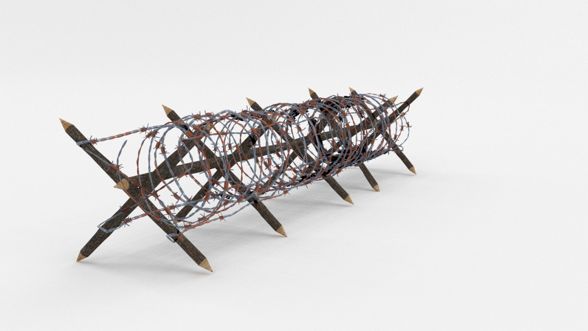 Barbed Wire Obstacle 3D Model - TurboSquid 1191703