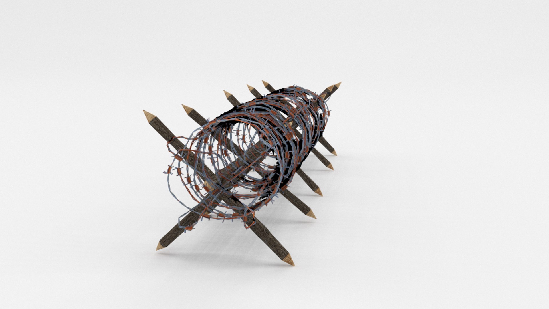 Barbed Wire Obstacle 3D Model - TurboSquid 1191703