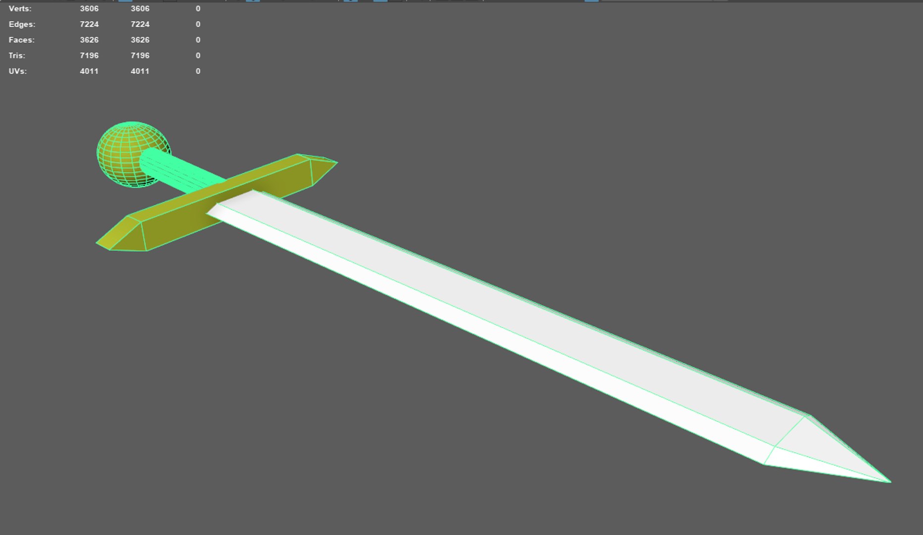 Basic Sword 3D Model - TurboSquid 1642834