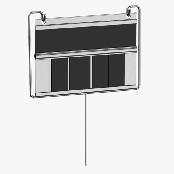 modelo 3d Promotional Signage Long Post - TurboSquid 1978627
