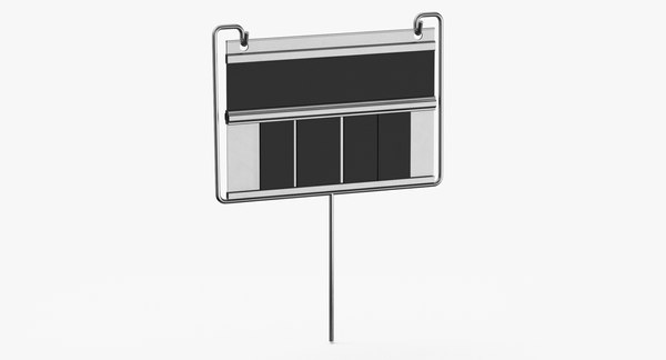 Promotional Signage Long Post 3D 모델 - TurboSquid 1978627