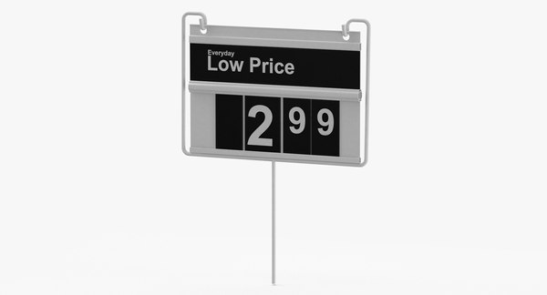 modelo 3d Promotional Signage Long Post - TurboSquid 1978627