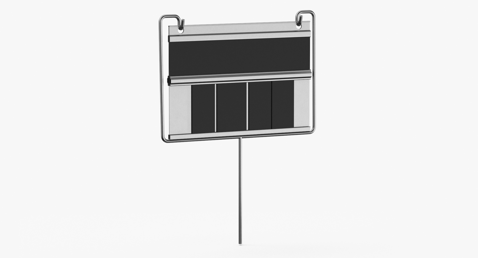 Promotional Signage Long Post 3D model - TurboSquid 1978627