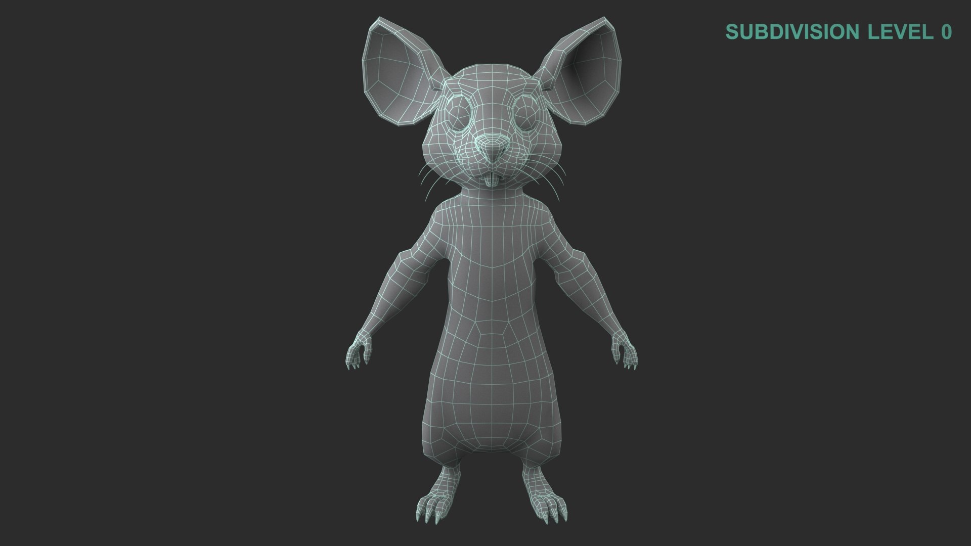 Cartoon Mouse Character Model - TurboSquid 2102060