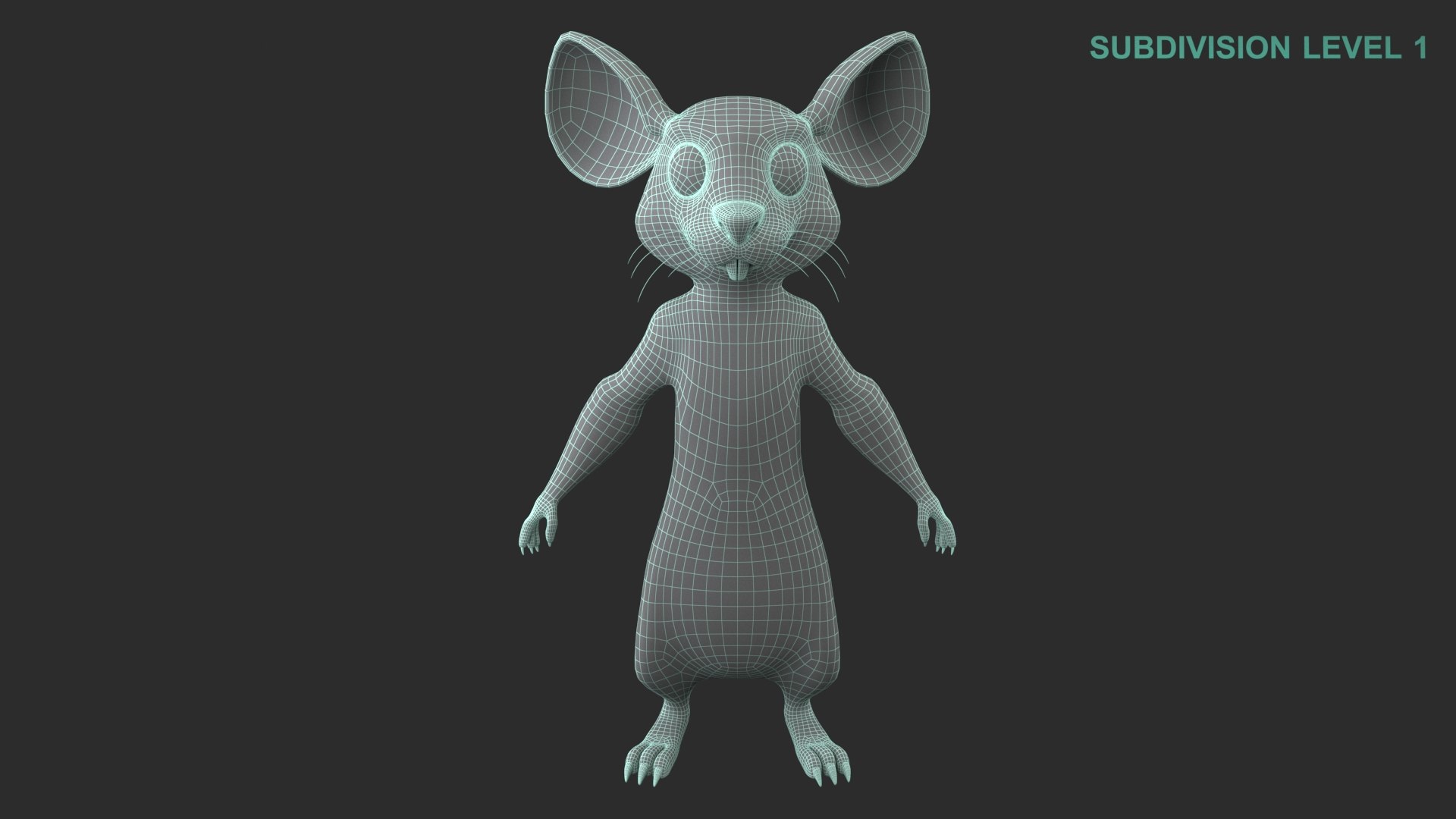 Cartoon Mouse Character Model - TurboSquid 2102060