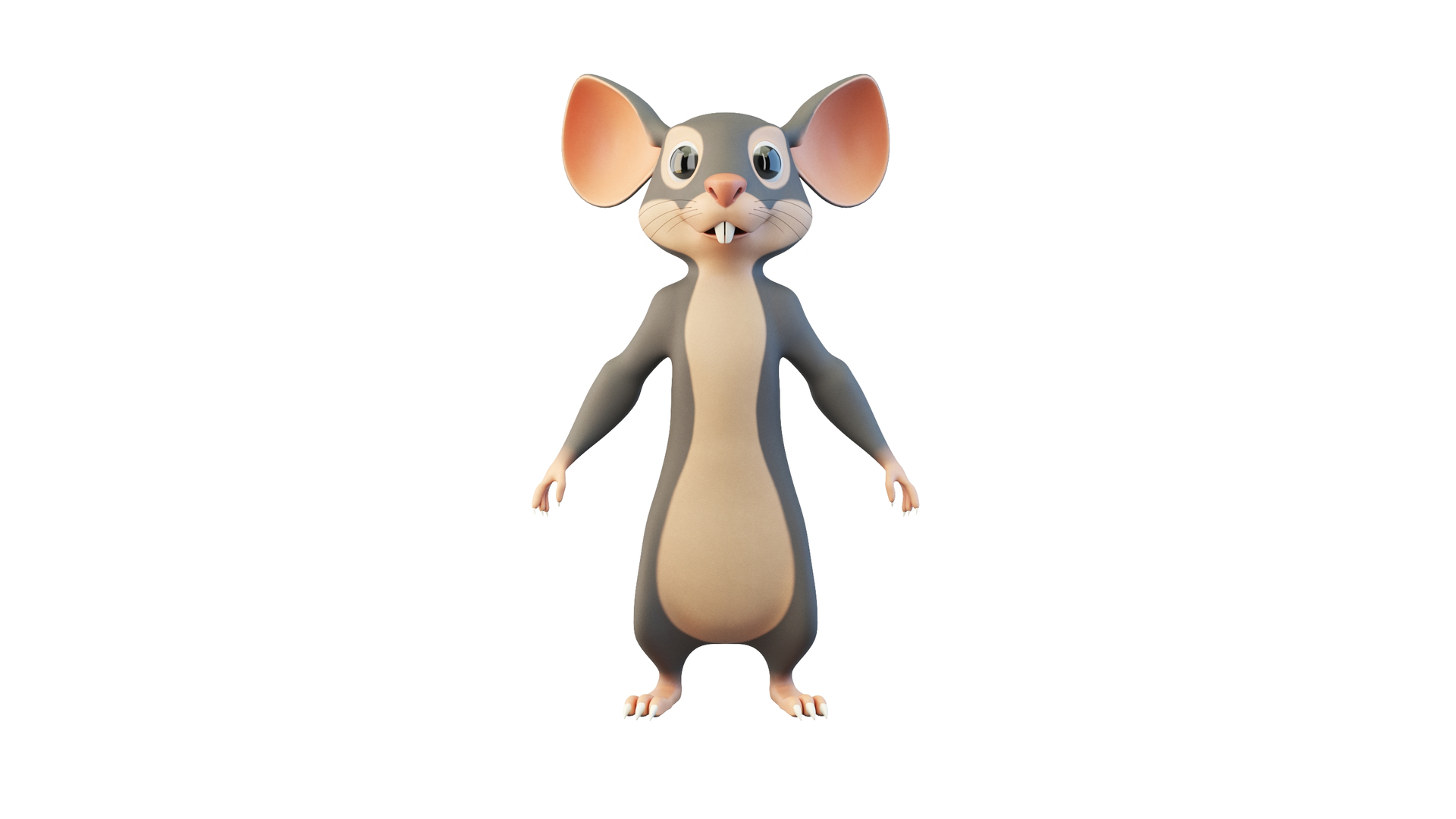 Cartoon Mouse Character Model - TurboSquid 2102060