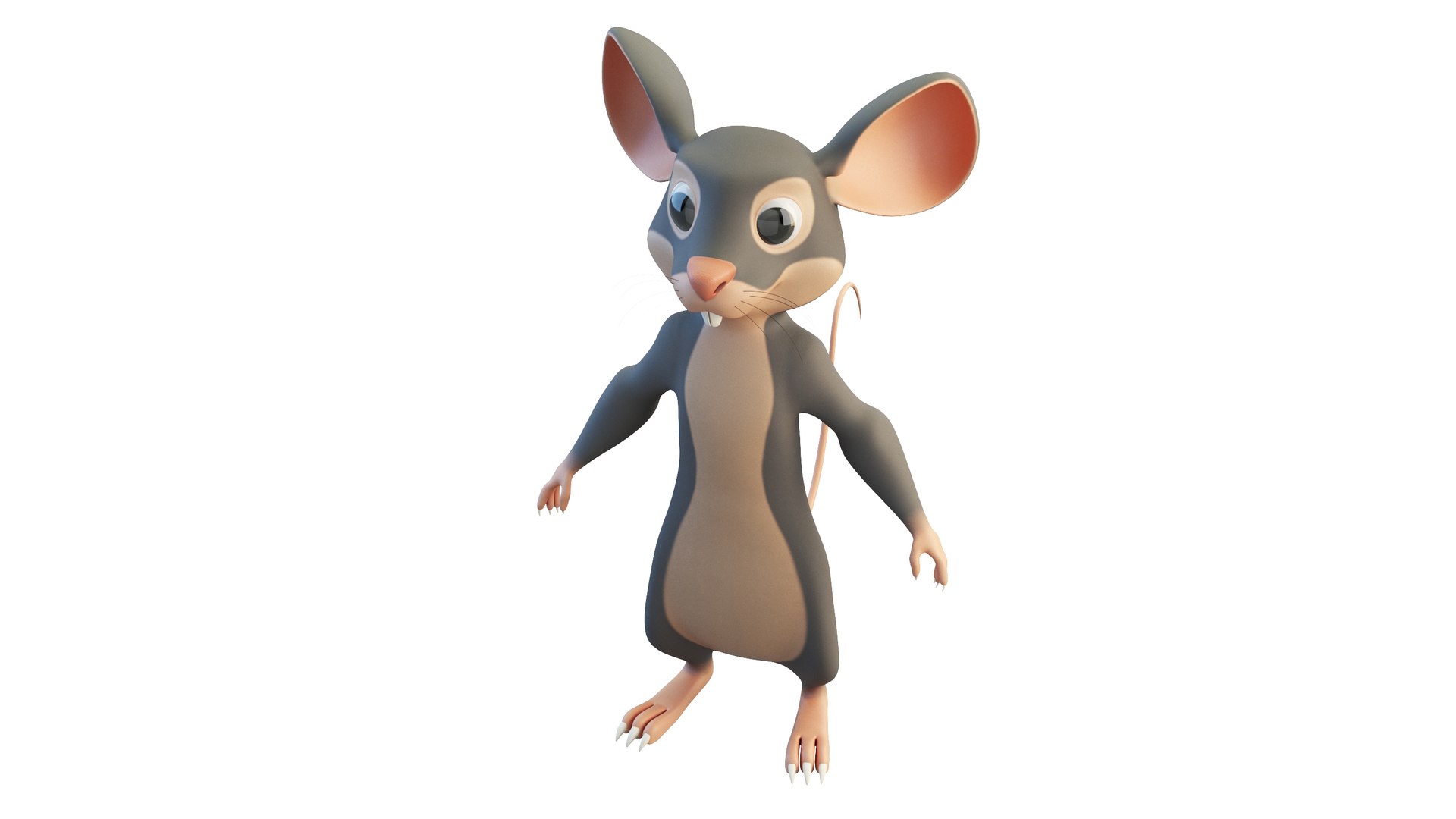 Cartoon Mouse Character Model - TurboSquid 2102060
