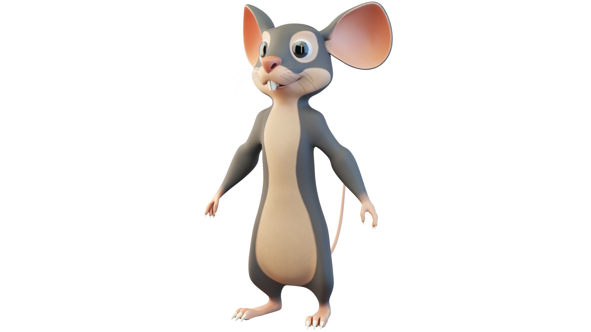 Cartoon Mouse Character Model - TurboSquid 2102060