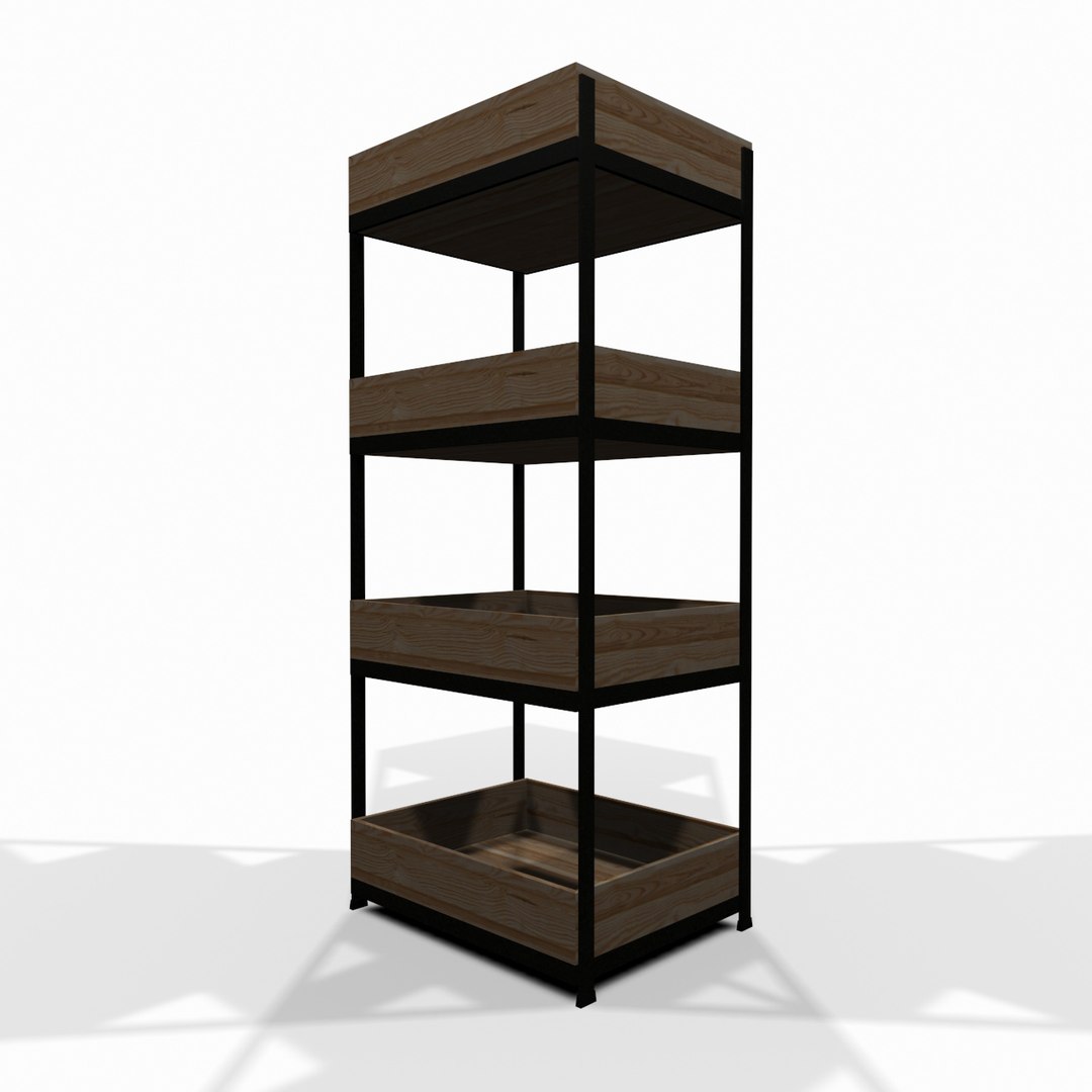 Modular Storage Shelf 3d Max