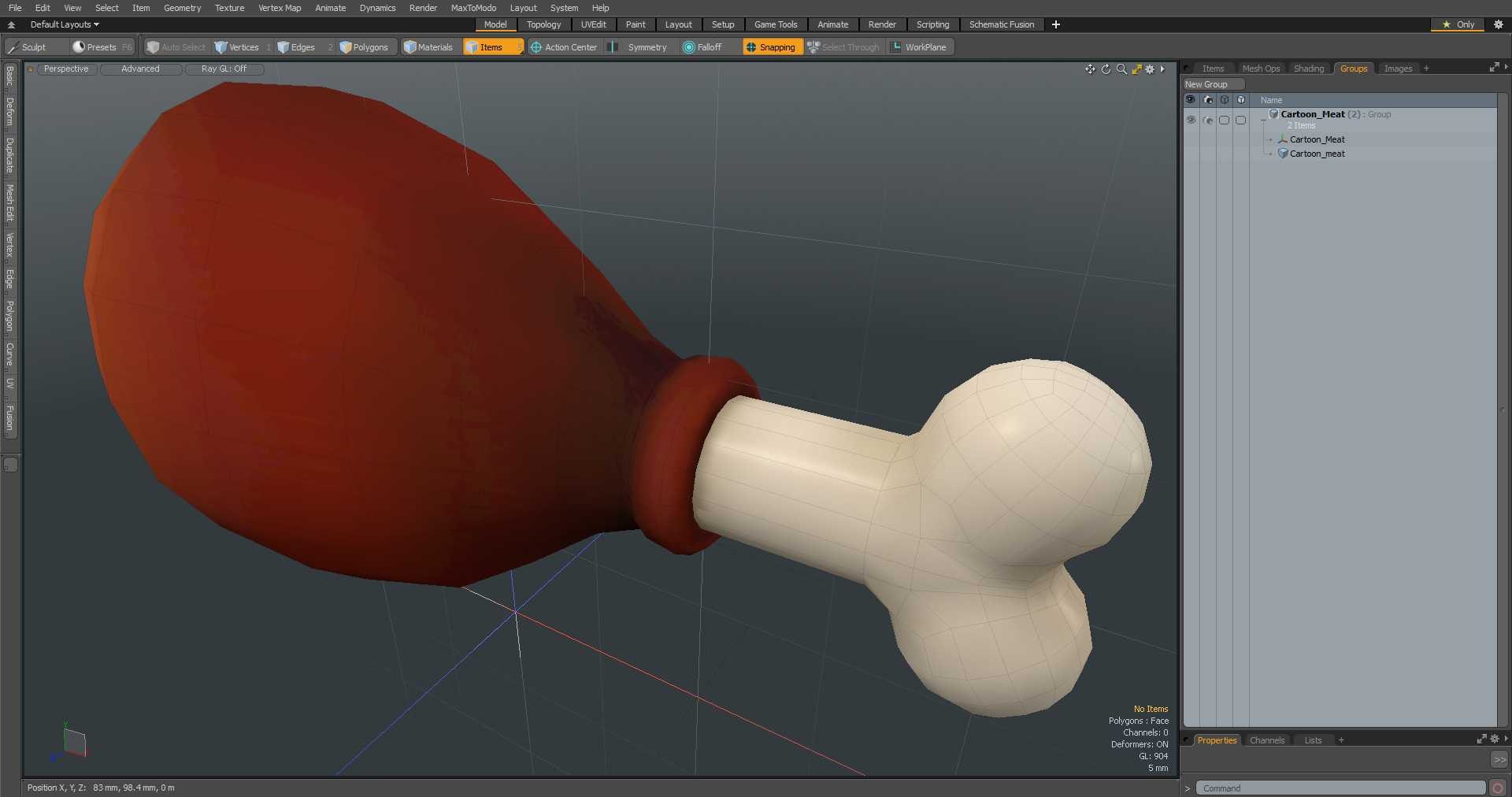 3D Cartoon Meat - TurboSquid 2157699