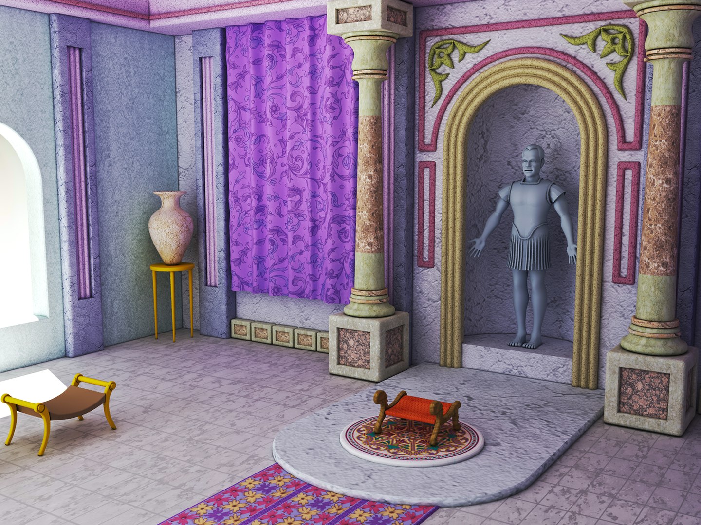 Interior Arabic Palace 3D Model - TurboSquid 1580166