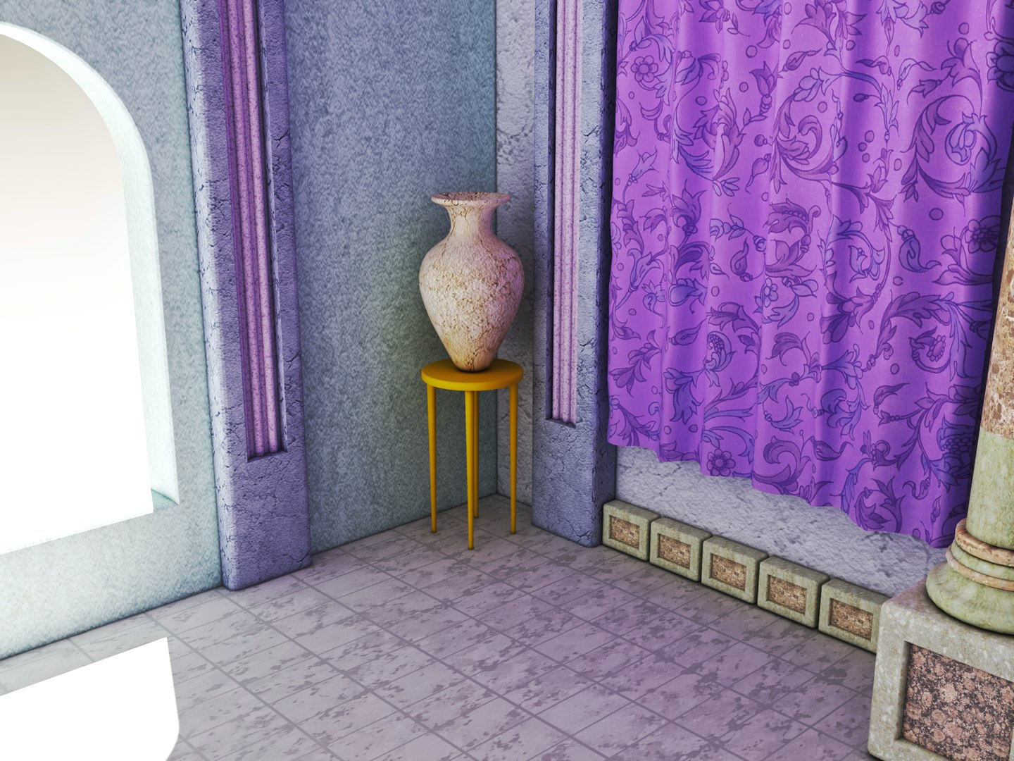 Interior Arabic Palace 3D Model - TurboSquid 1580166