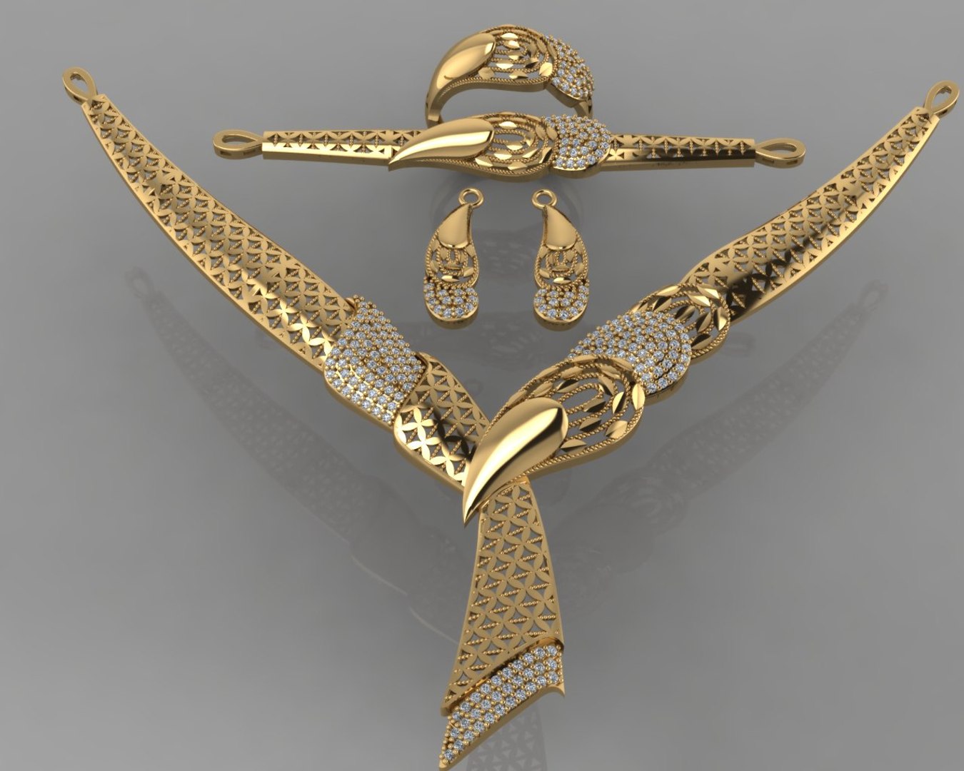 Gold Diamond Model - TurboSquid 1460634