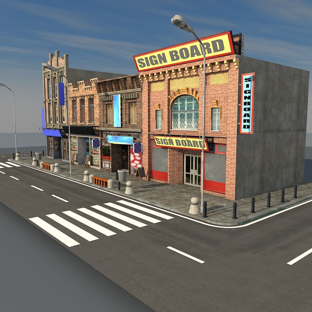 C4d Street Scene