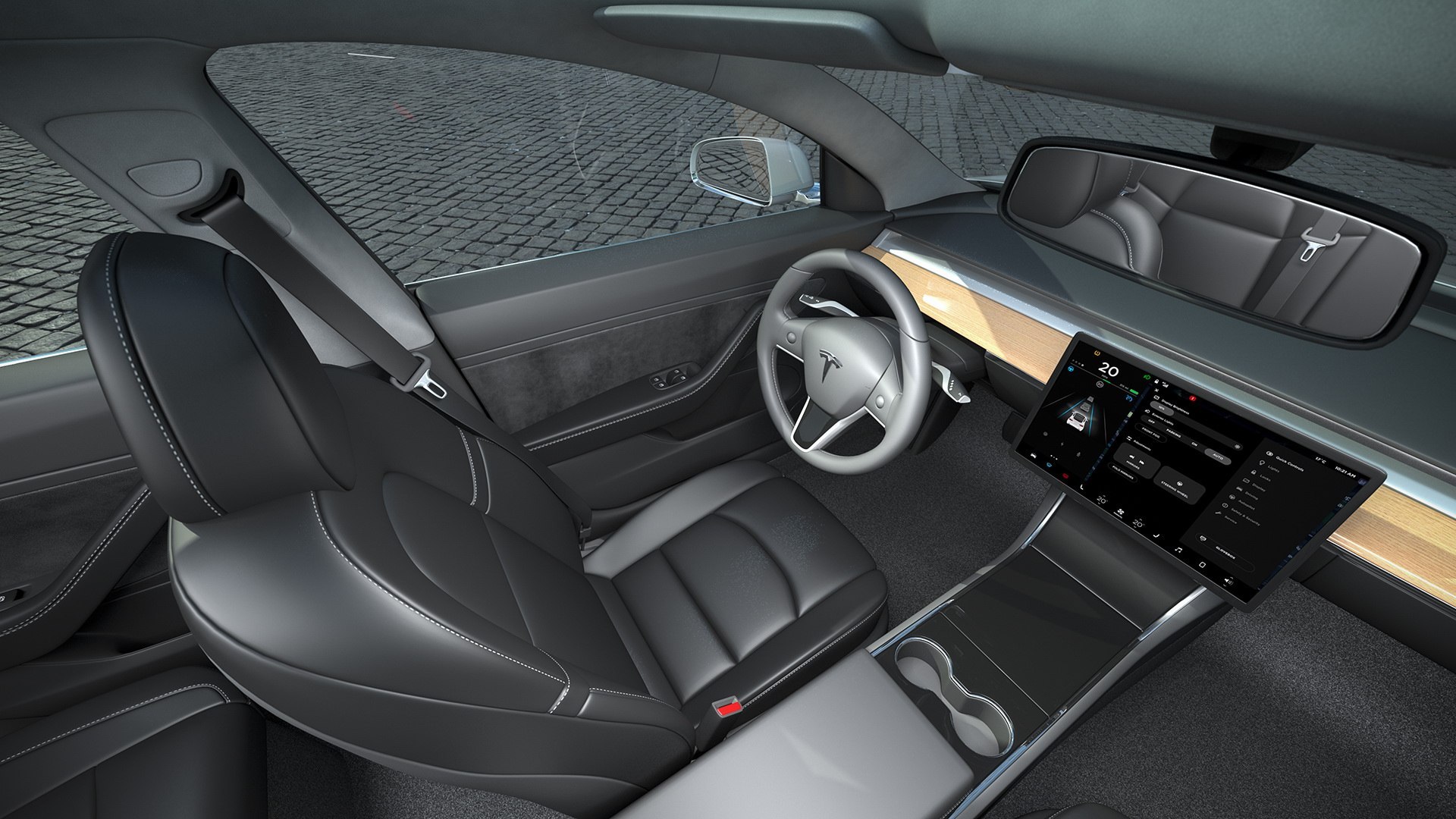 3D LVCC Underground Tesla Transport Tunnel And Tesla Model 3 ...