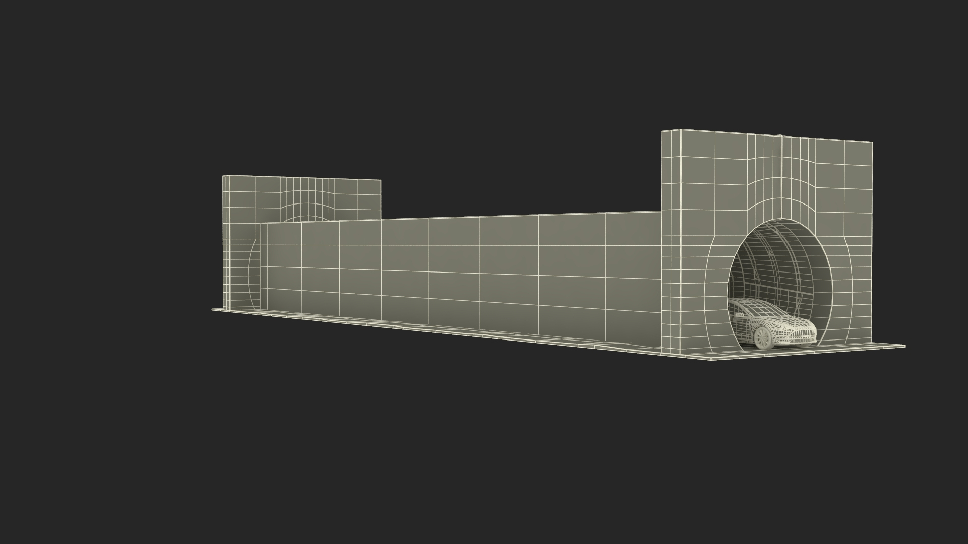 3D LVCC Underground Tesla Transport Tunnel And Tesla Model 3 ...