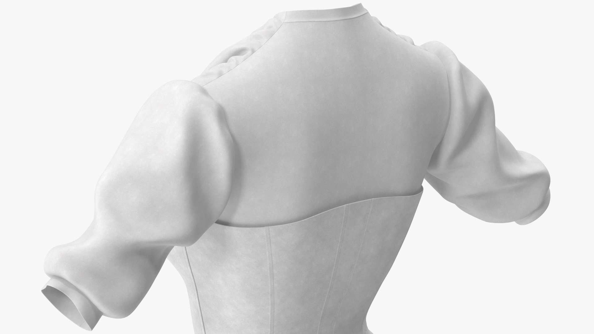 3D Blouse with Corset 5 - TurboSquid 2124496