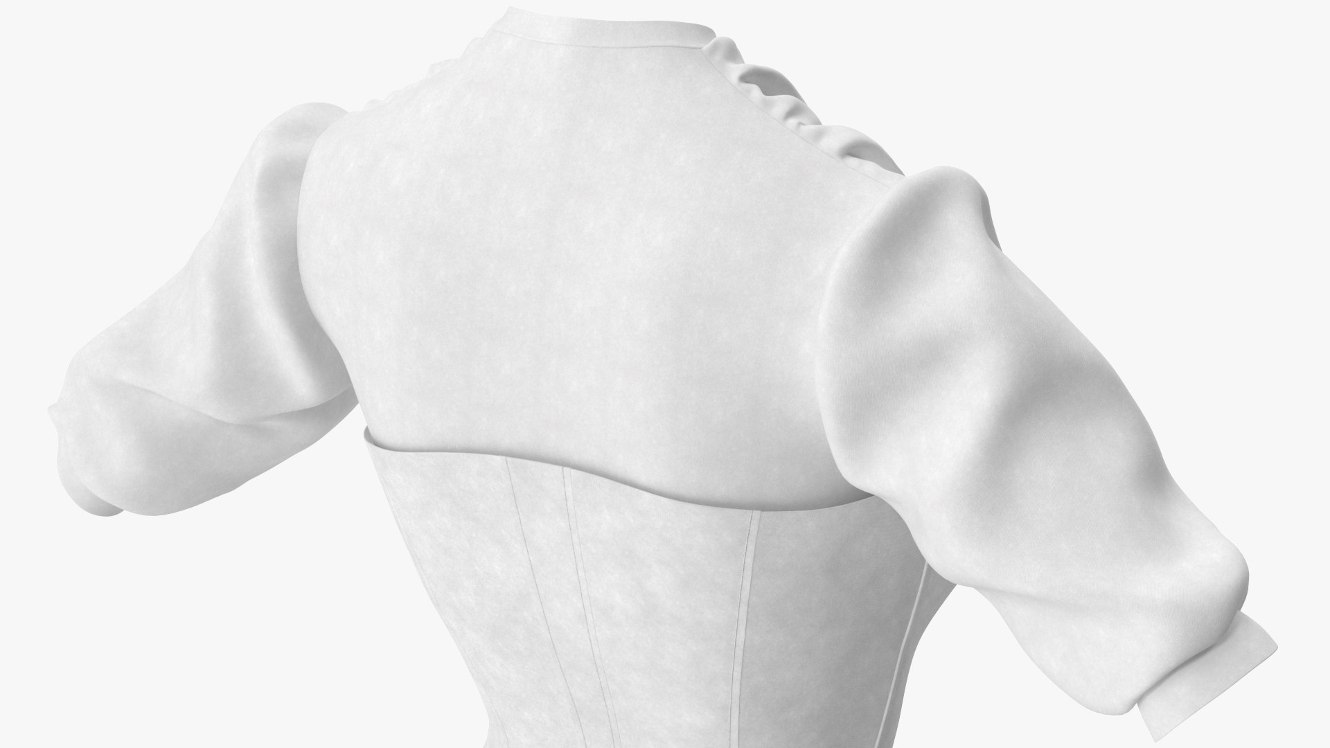 3D Blouse with Corset 5 - TurboSquid 2124496
