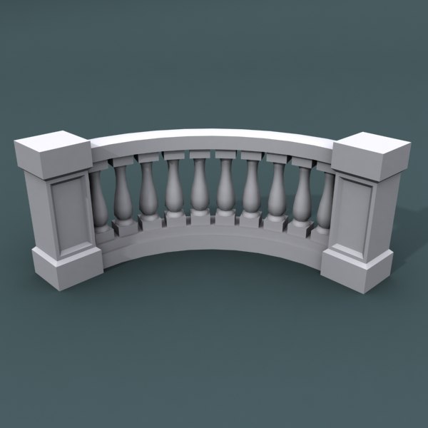 Balustrade 3D Models for Download | TurboSquid