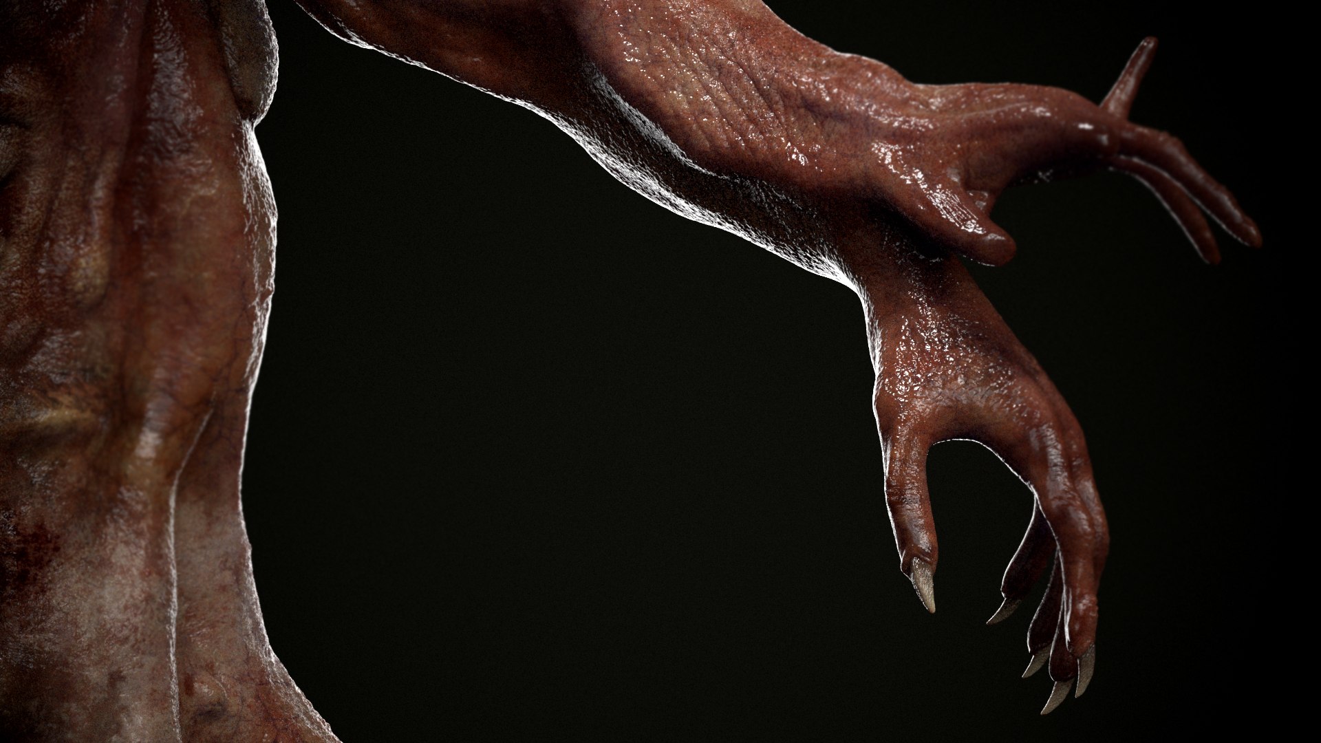 3D Mutant Zombie Twin Monster - TurboSquid 2332861